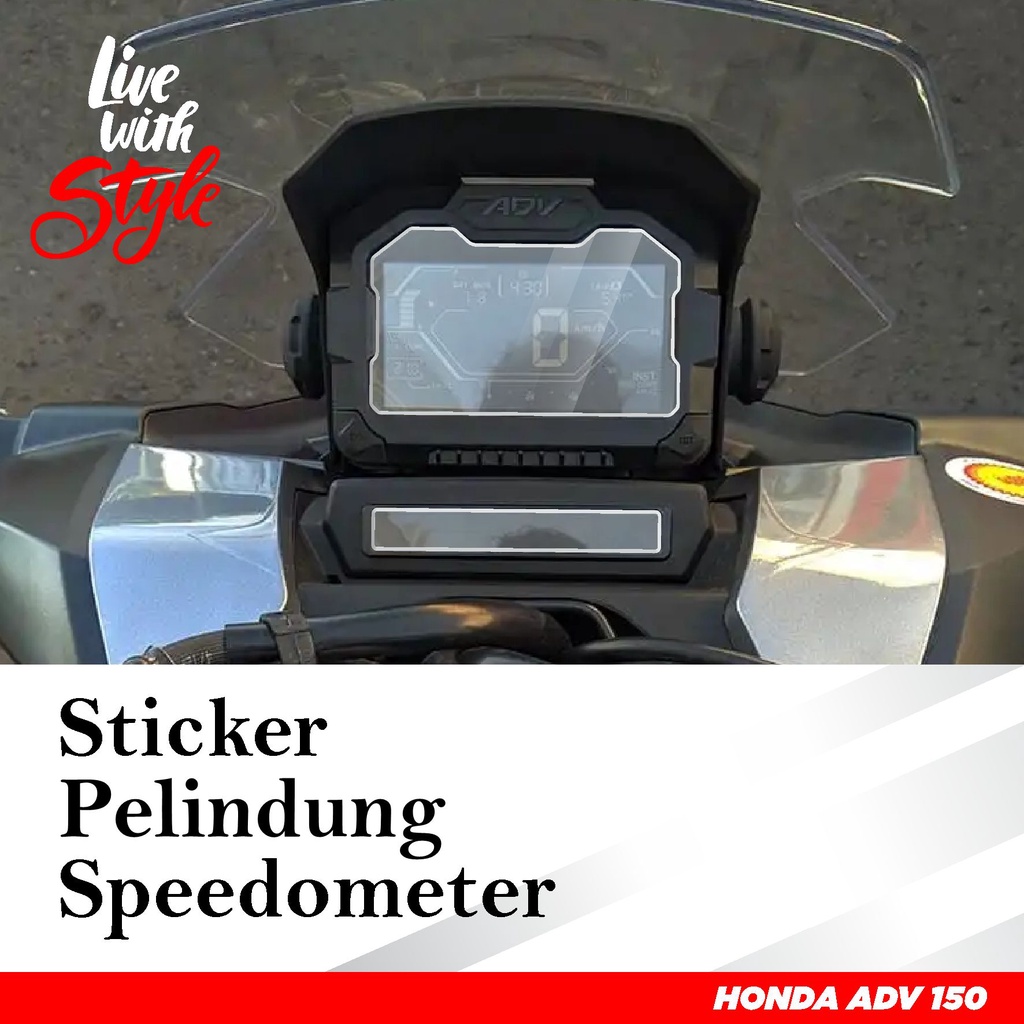 Jual Stiker Variasi Spidometer Motor Honda ADV 150 Pelindung ...