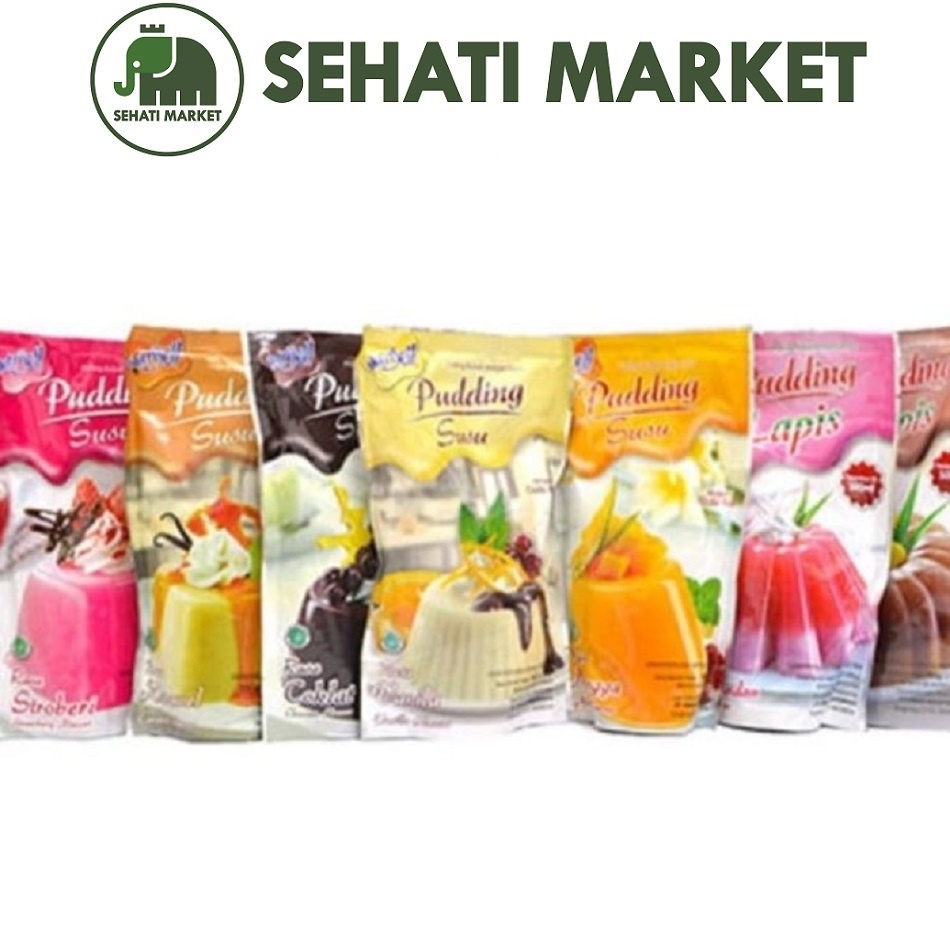 Jual NUTRIJELL PUDDING SUSU MANGGA COKELAT MELON STRAWBERRY VANILA ...