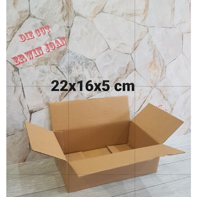 Jual Kardus / Box / uk. 22x16x5 cm / Karton packing polos baru ST ...