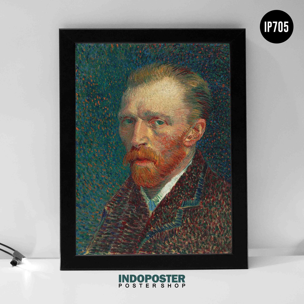 Jual Poster Lukisan Terkenal Klasik Vincent Van Gogh Self-Portrait ...
