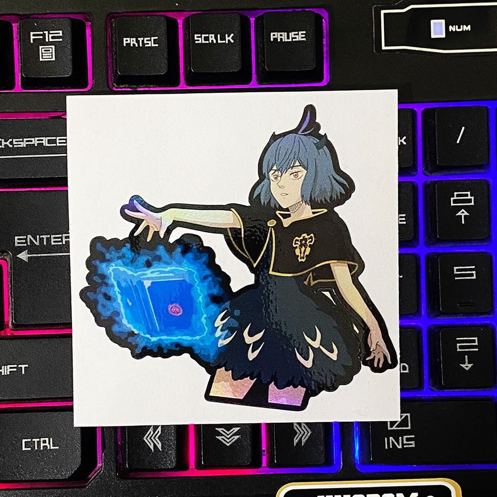 Jual stiker sticker hologram anime NERRO stiker anime black clover ... Jual stiker sticker hologram anime NERRO stiker anime black clover ...