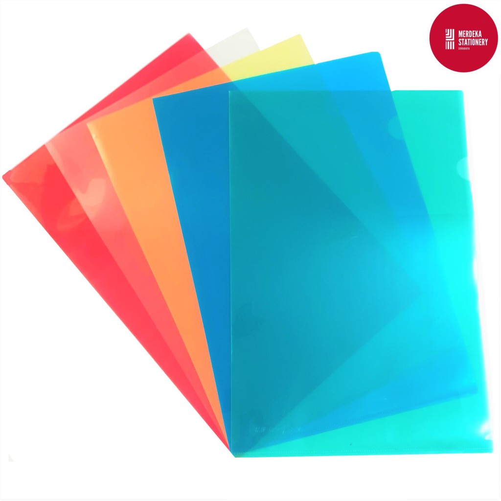 Jual Isi 12 Map L Map L File Plastik Bening Clear Sleeves Folio F4