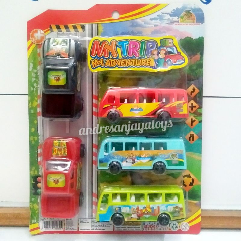 Jual Mainan Mobil mobilan Bis Bus Pariwisata My Trip My Adventure ...
