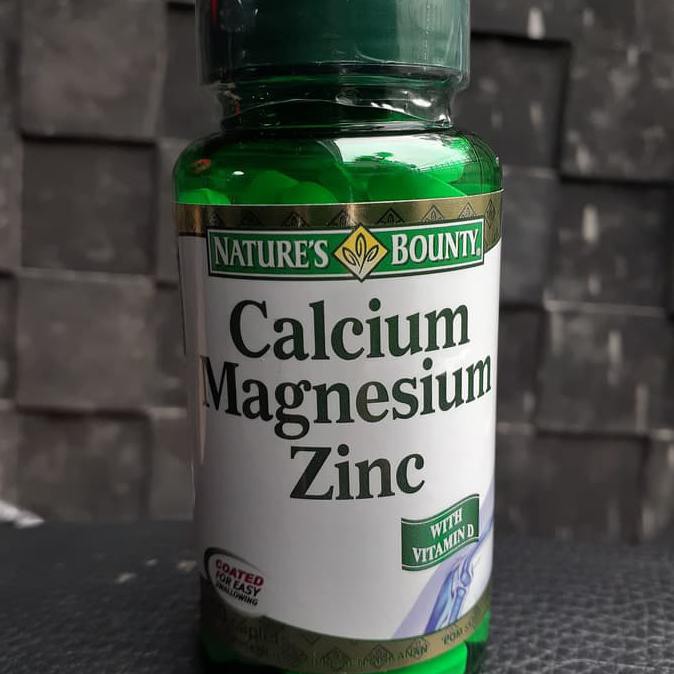 Jual vitamin- calcium magnesium zinc with vitamin d isi 100 caplets ...