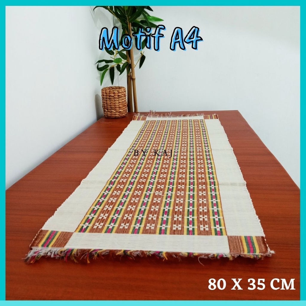 Jual TABLE RUNNER / TAPLAK MEJA TENUN / TAPLAK MEJA TENUN LIDI SIZE 35 ...