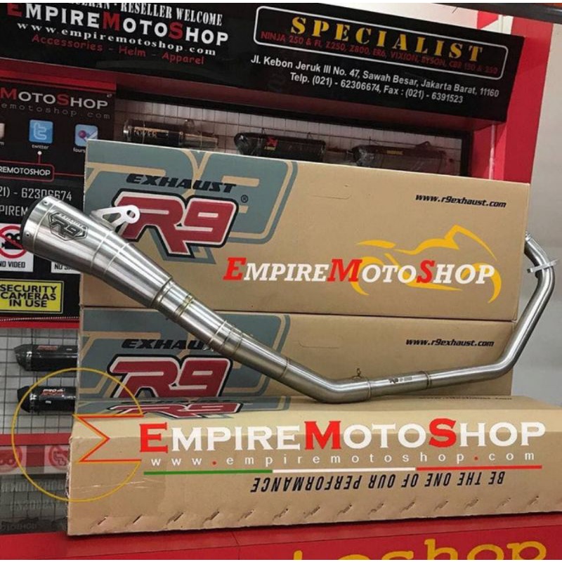Jual Knalpot R9 Gp Series All New R15 V3 Fullsystem Stainless | Shopee ...