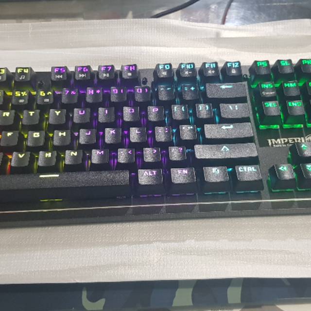 Jual Keyboard mechanical imperion keyboard gaming nyala RGB | Shopee ...