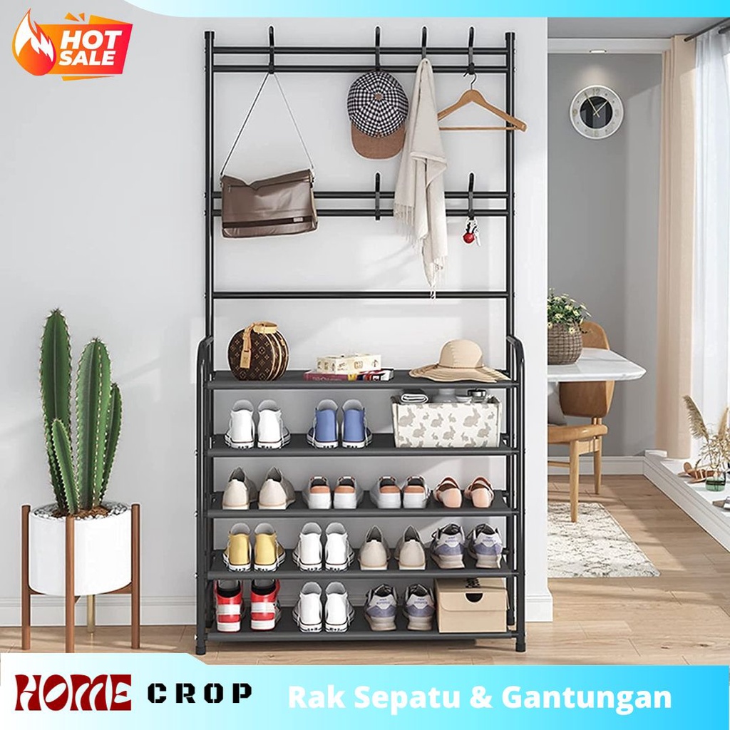 Jual Rak Sandal Tempat Sepatu Aesthetic Susun Portable Minimalis Dengan ...