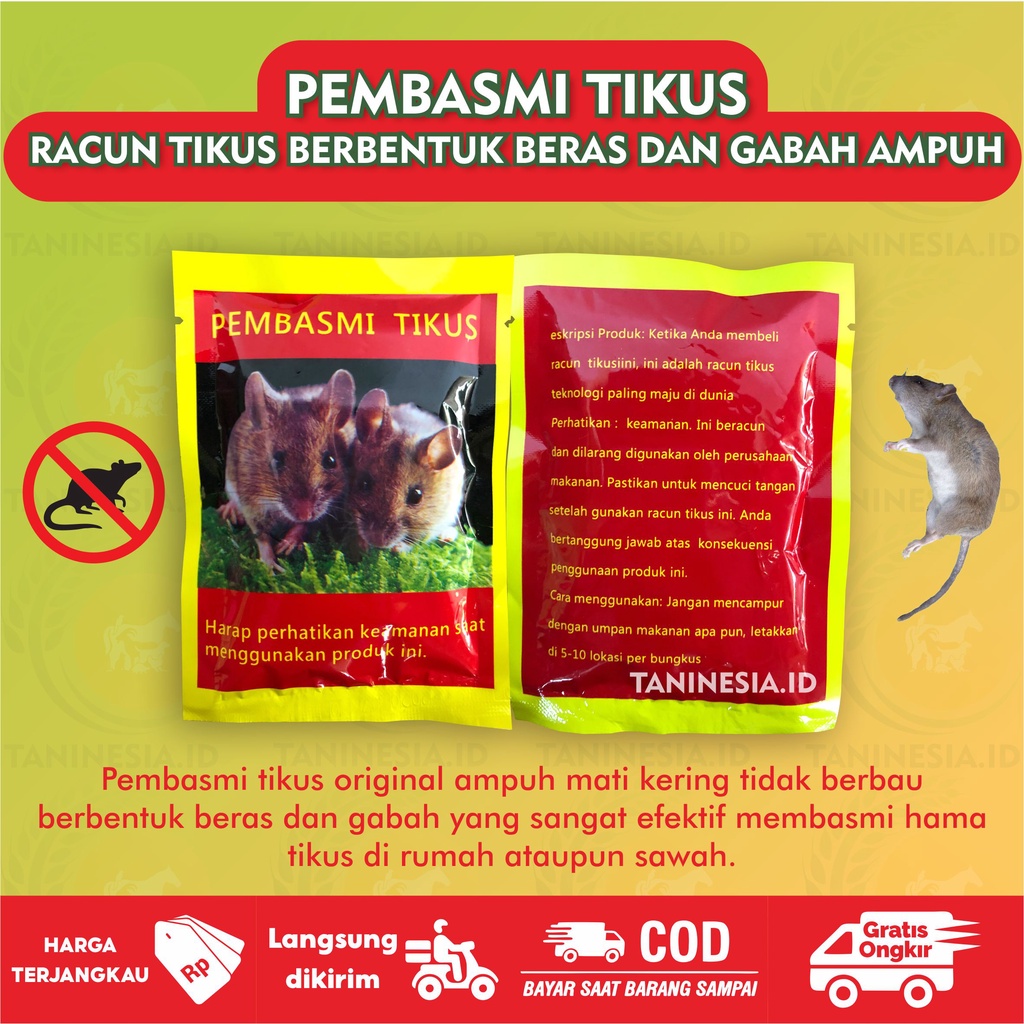 Jual PEMBASMI TIKUS AMPUH MATI KERING TIDAK BAU | PROMO COD | BASMI ...