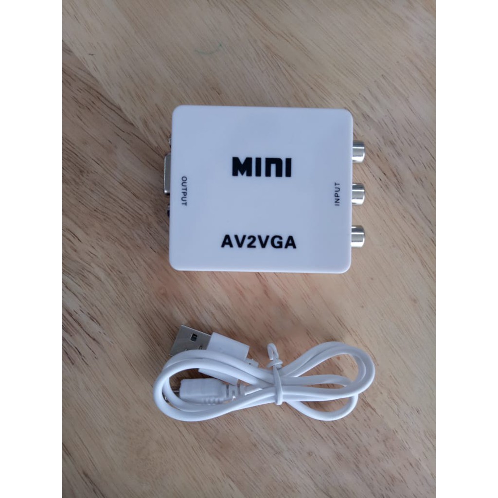 Jual Converter Mini HD av2vga AV RCA CVBS to VGA Video HDTV AV to VGA ...