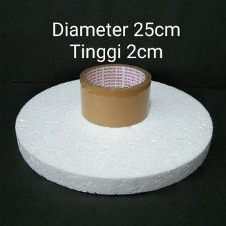 Jual Bulat Diameter 25cm (Kotak 25x25cm) Tinggi 1-5cm Dummy Cake ...