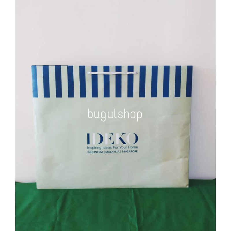 Jual Shopping Bag / Paper Bag/Tas Belanja IDEKO size Besar (preloved) | Shopee Indonesia