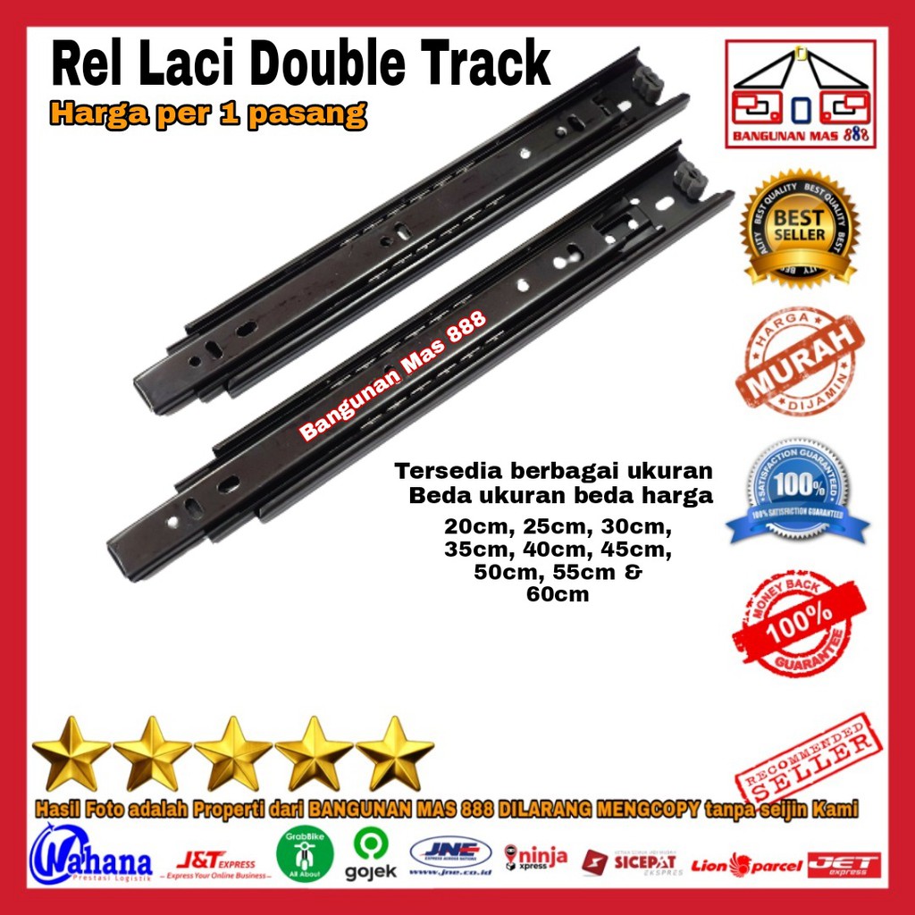 Jual REL LACI 30 cm DOUBLE TRACK SOLIGEN ORIGINAL - REL LACI HITAM ...