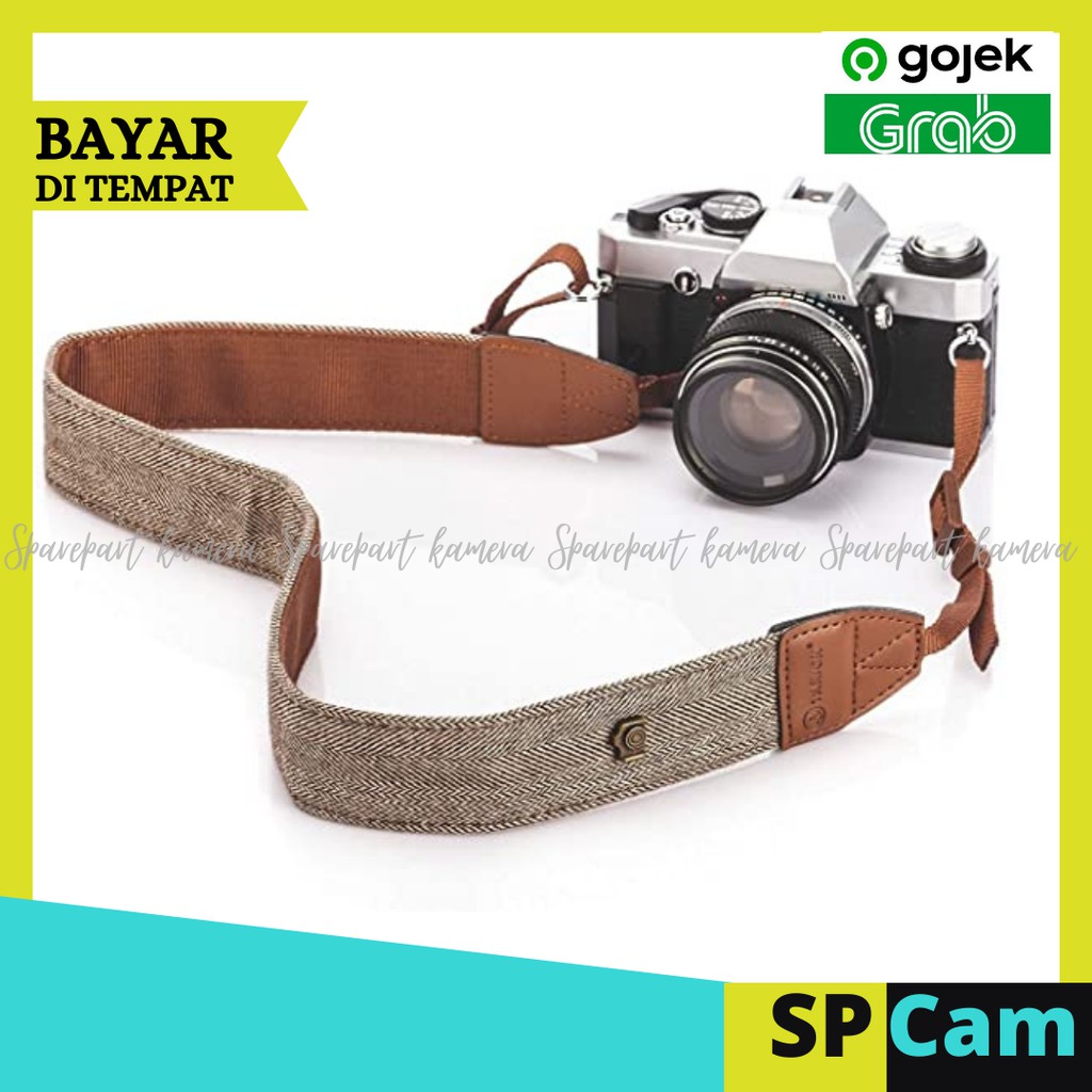 Jual Tali Kamera Strap Vintage Cotton Wash Neck Strap For Canon Nikon ...