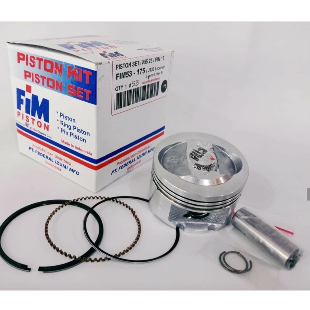 Jual piston seher kit bore up FIM 53 UK 53.5 54 54.5 55 55.25 mm pen ...