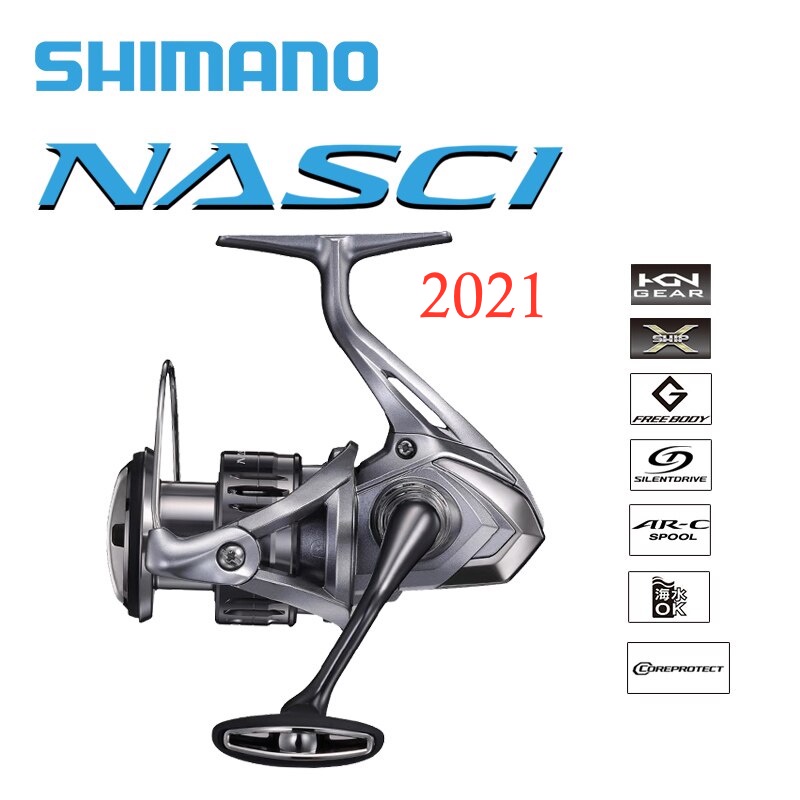 Jual Shimano Nasci FC 2021 500 1000 2500 C3000 4000 C5000 Spinning Reel | Shopee Indonesia