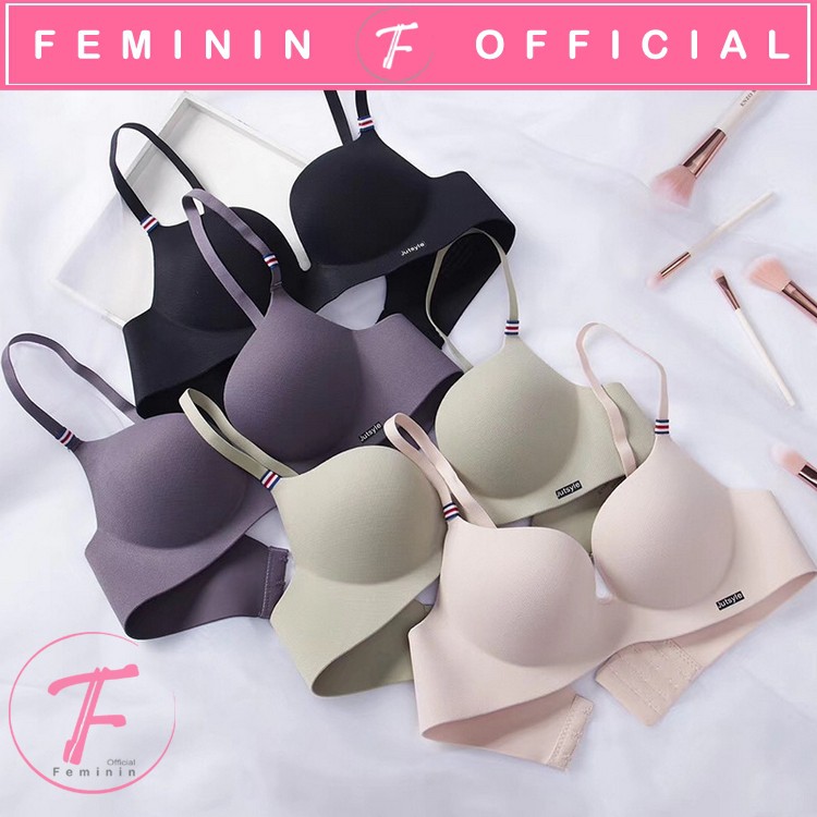 Jual Feminin Bra Wanita BH Tanpa Kawat Fashion Korea Best Quality ...