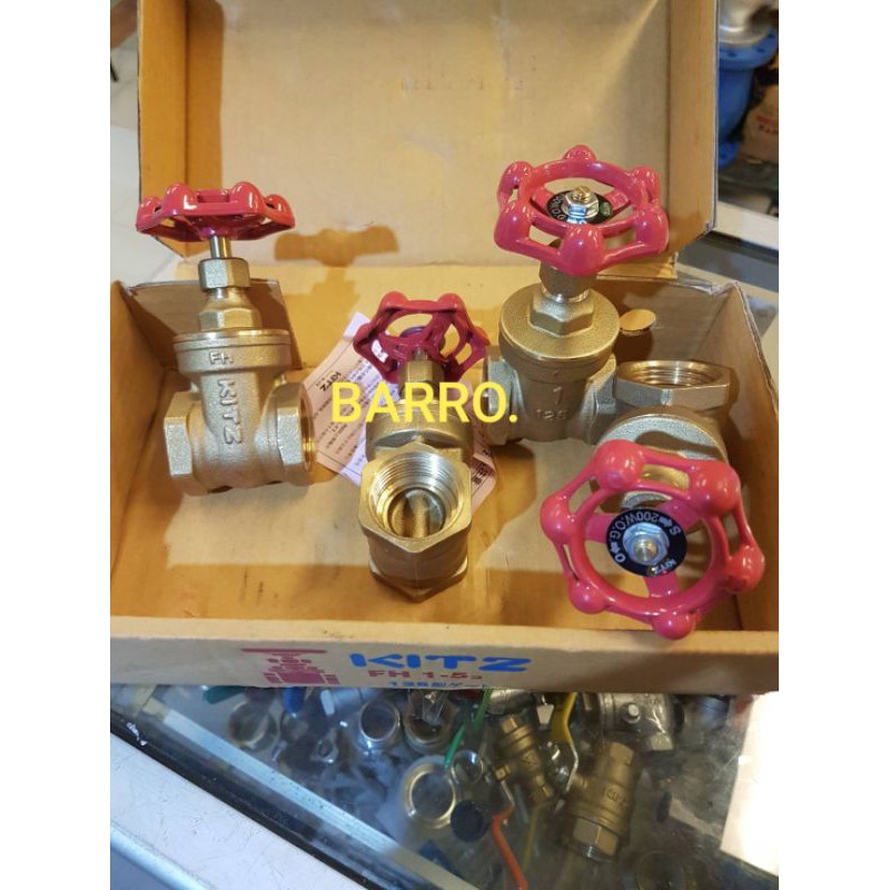 Jual Gate Valve Kuningan Kitz 1-1/2", Stop Kran Kitz | Shopee Indonesia