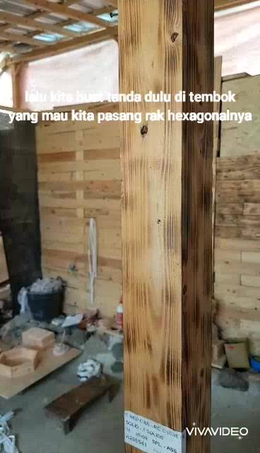 Jual rak hexagonal paket sesuai foto/rak dinding/rak buku/hiasan ...