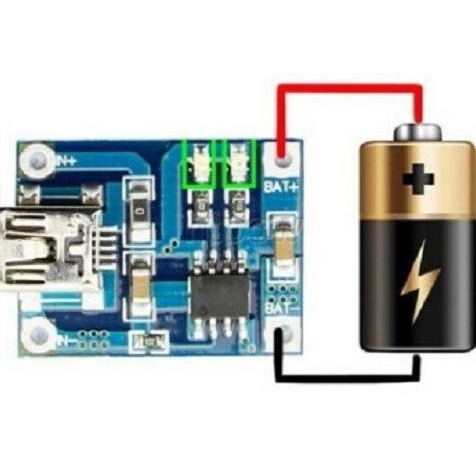 Jual JUAL TP4056 MINI USB 1A Battery Baterai Lithium Charging Charger ...