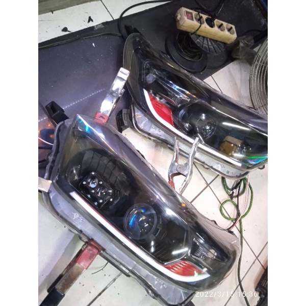 Jual lampu custom hedlamp mobilio brio proji biled drl runing | Shopee ...