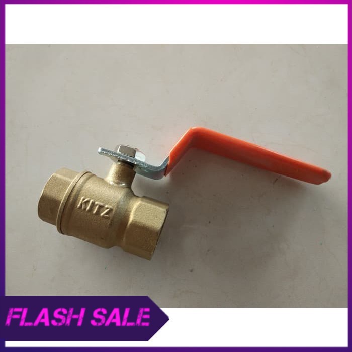 Jual Stop Kran Ball Valve KITZ 1 2 Kuningan Asli Berkualitas Tinggi | Shopee Indonesia