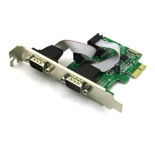 Jual PCI Express x1 x16 Card Serial i/o PCI-E PCIE 2 Port DB-9 COM RS ...