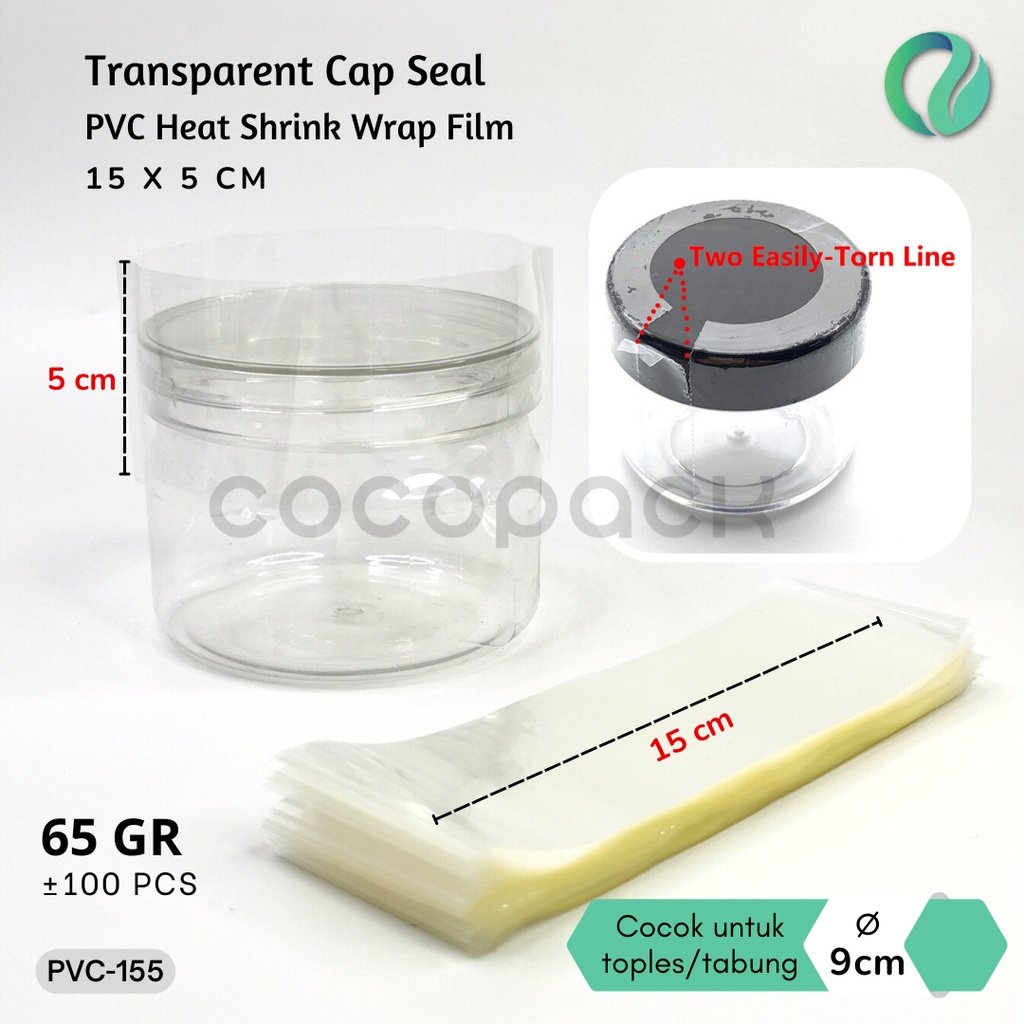 Jual Segel Tutup Toples Sambal PET Transparent Cap Seal 15x5 CM ...