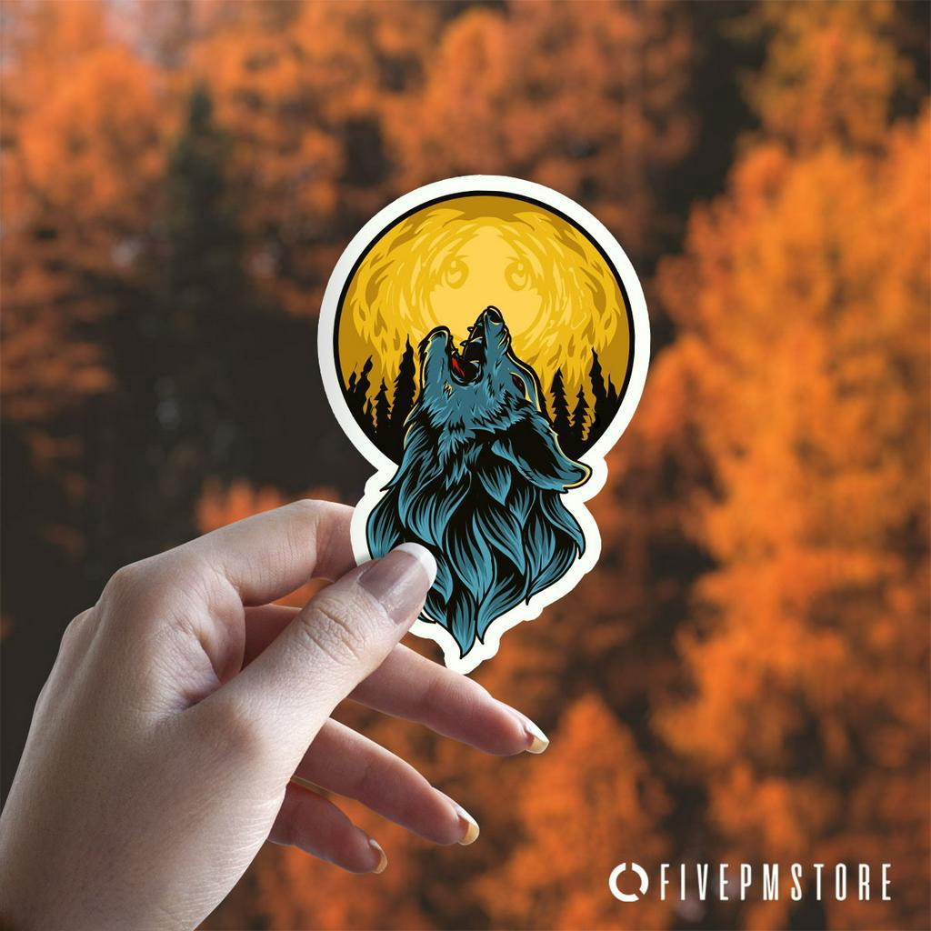 Jual Sticker Wolf - 2pcs stiker serigala warna palm rest laptop dan ...