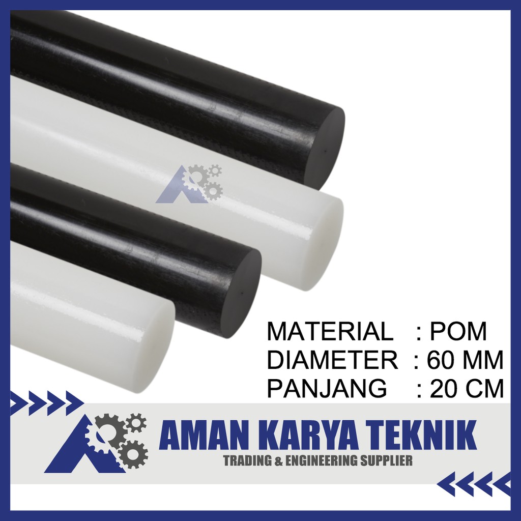 Jual Polyacetal/POM Batangan ( POM Rod ) Dia. 60 mm x 200 mm | Shopee Indonesia
