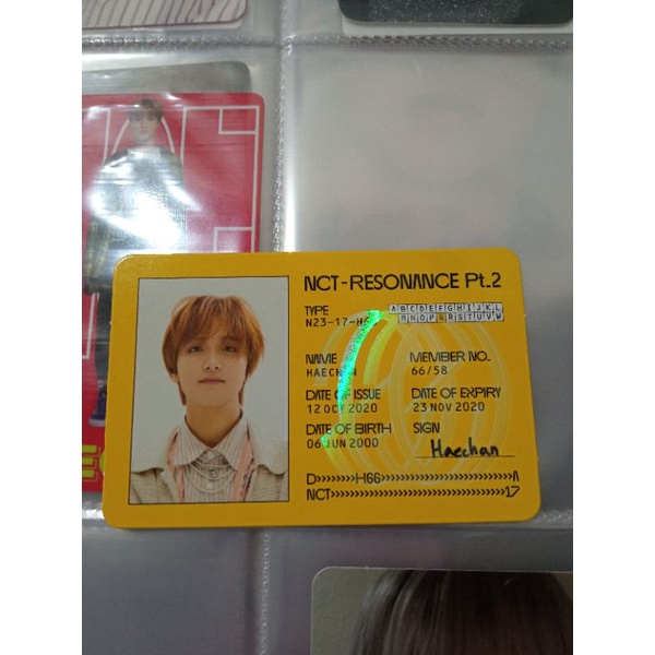 Jual ID CARD HAECHAN NCT 2020 RESONANCE PT. 2 OFFICIAL | Shopee Indonesia