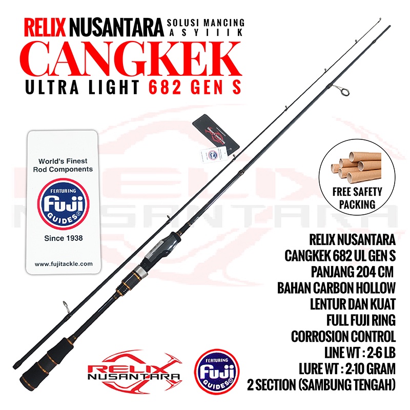 Jual Joran Relix CANGKEK 682 UL Gen S - RING FUJI | Shopee Indonesia