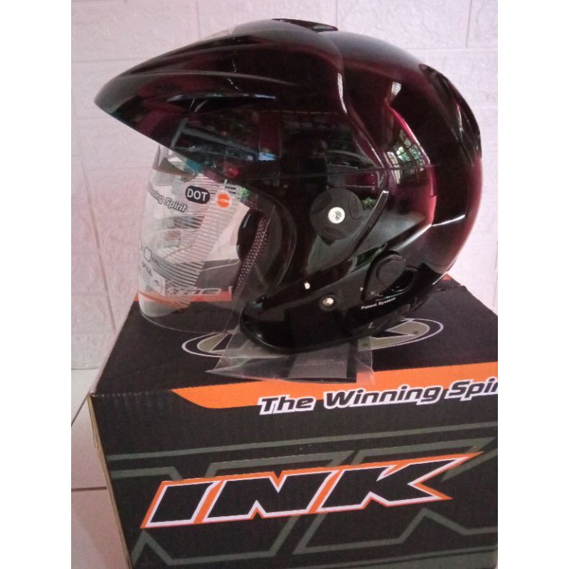 Jual HELM INK HITAM METALIK CX25 | Shopee Indonesia