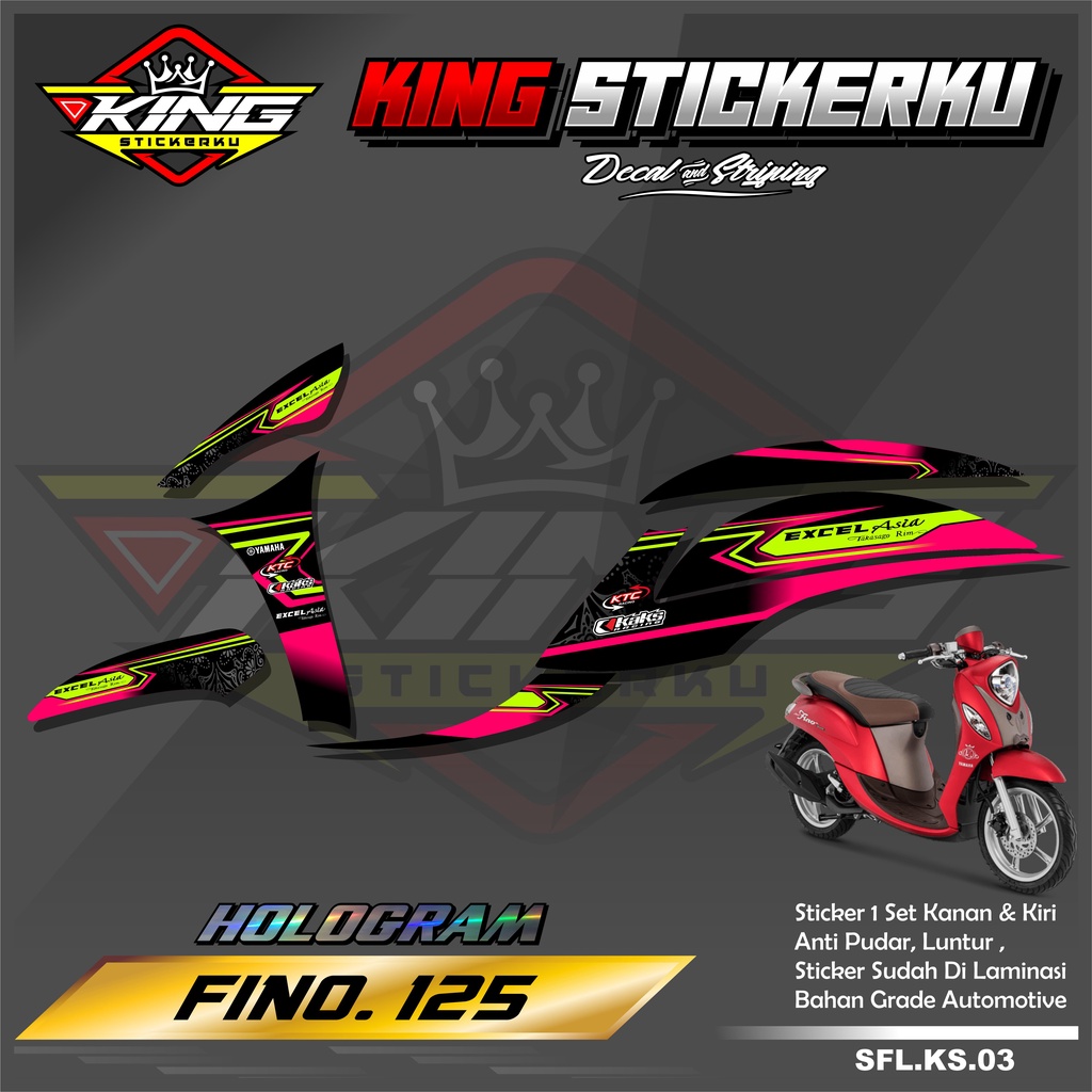 Jual Stiker Fino 125 / Grande - Sticker Striping Aksesoris Motor Fino ...