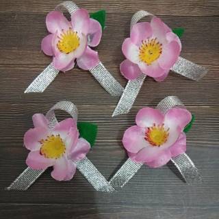 Jual Korsase tanda panitia bunga dada/ Korsase bunga kecil sakura pink ...