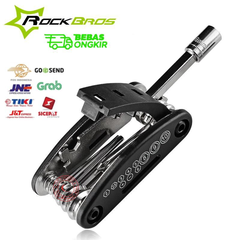 Jual Original RockBros Kunci Set Lipat Multi Fungsi 16 in 1 Kunci ...