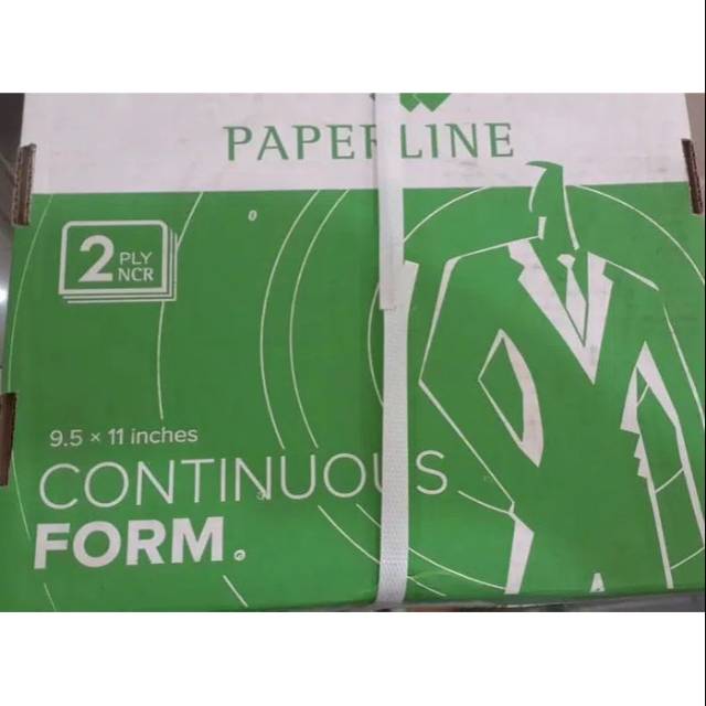 Jual KERTAS CONTINUOUS FORM PAPERLINE 2 PLY HVS UKURAN KWARTO A4 FULL ...