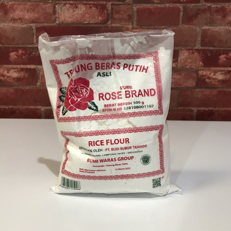 Jual Tepung Beras Putih Asli Rosebrand 500gr | Shopee Indonesia