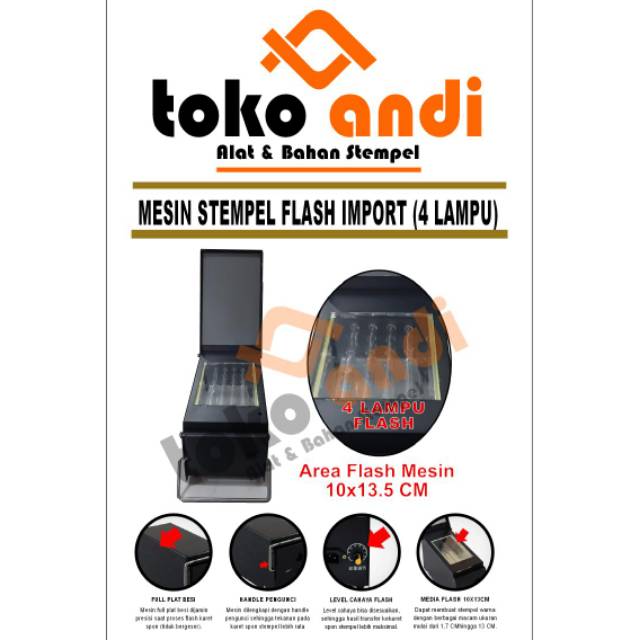 Jual MESIN STEMPEL FLASH IMPORT 4 LAMPU FLASH | Shopee Indonesia