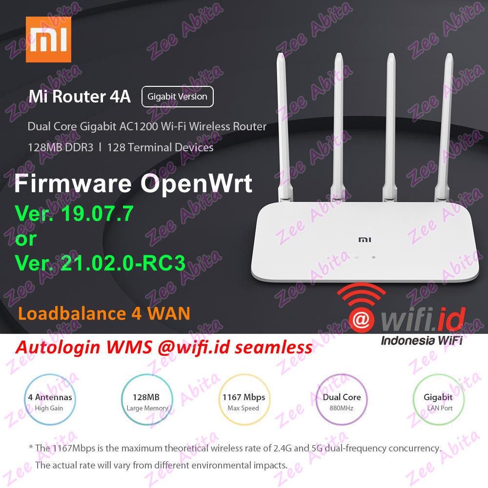 Jual Xiaomi Mi Router 4A Gigabit Edition AC1200 - OpenWRT Loadbalance ...
