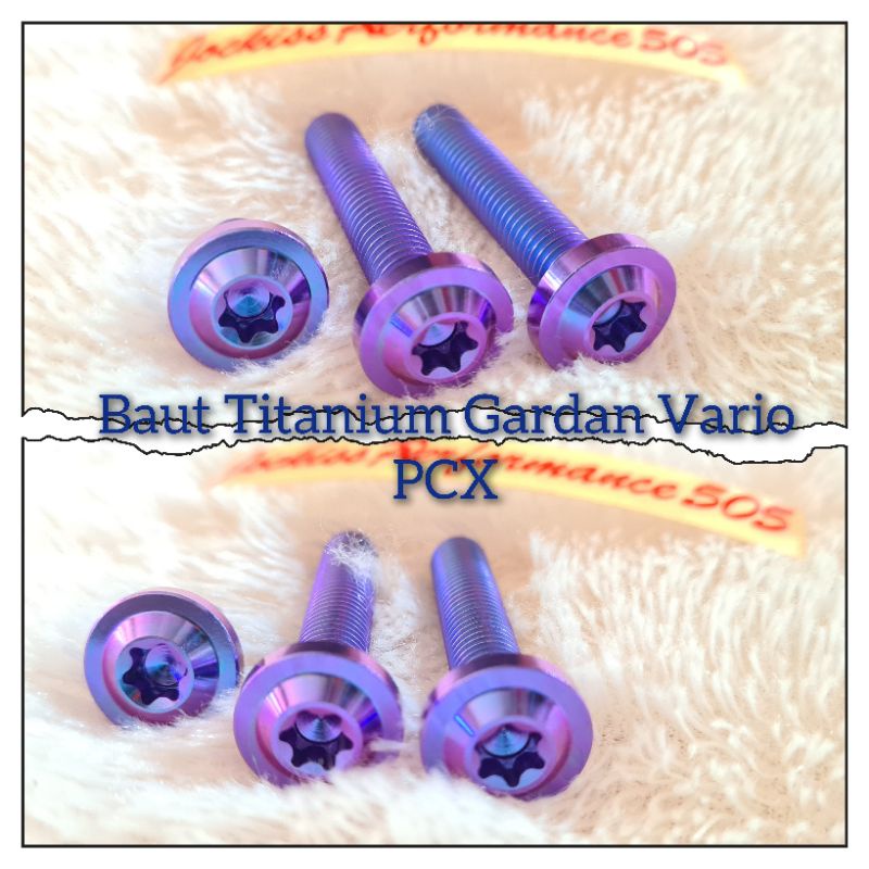Jual Baut Titanium Paketan Gardan PCX Vario | Shopee Indonesia