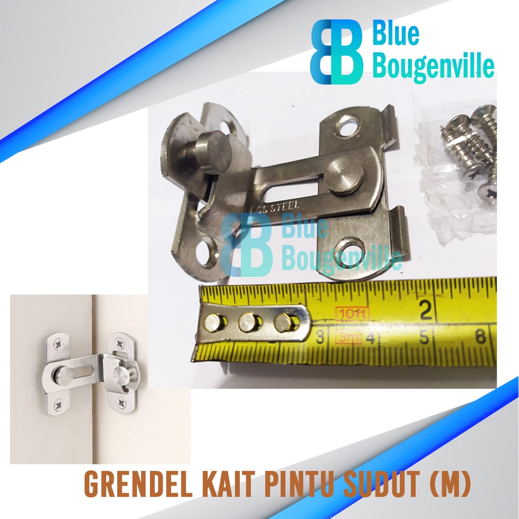 Jual Grendel Kait Tekuk M Stainless Steel | Shopee Indonesia