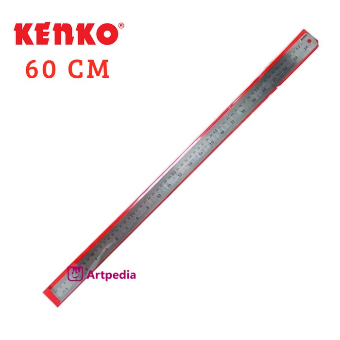 Jual Penggaris besi Kenko 60 cm / Stainless Steel Ruler 60 cm | Shopee Indonesia
