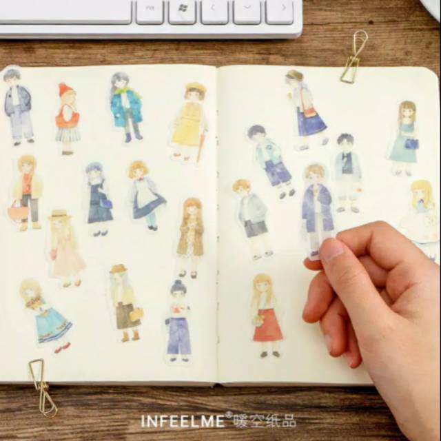Jual girl sticker for scrapbook and journal | Shopee Indonesia