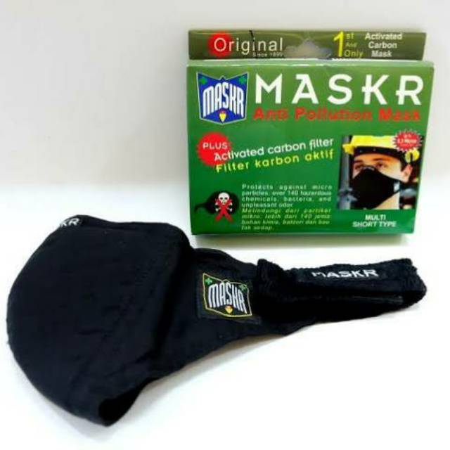 Jual Masker Karbon Aktif MASKR Pendek Safety Carbon Polution Mask ...