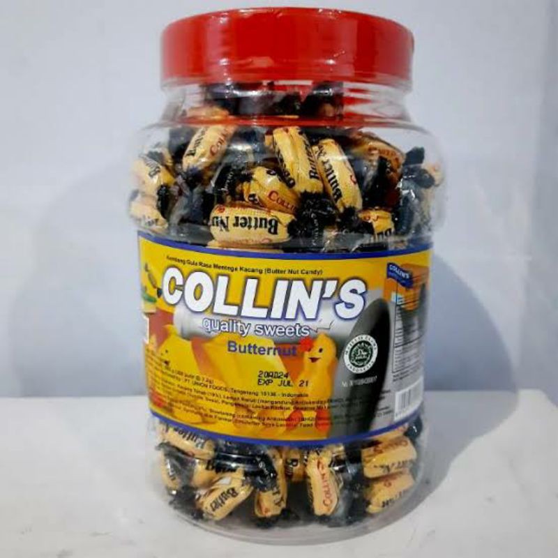 Jual Colins butternut/ permen kacang Kemasan toples isi 208 Netto 665gr ...