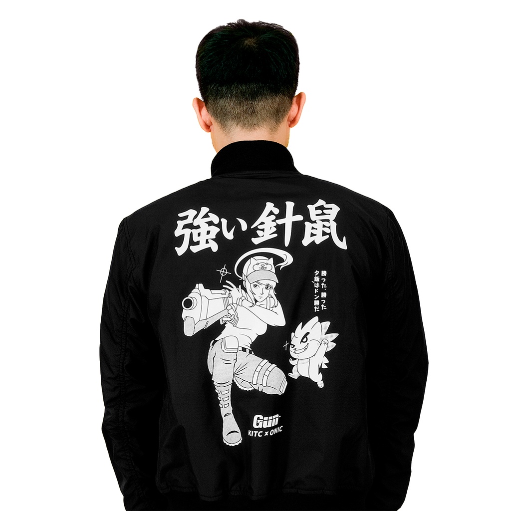 Jual KITC X ONIC Esports Chicken Dinner Bomber Jacket | Shopee Indonesia