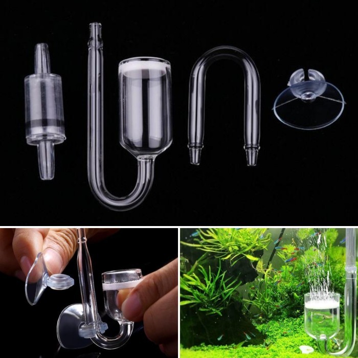 Jual Glass Diffuser CO2 Aquaspace 1 Set Aquarium Glass Tube Difusser | Shopee Indonesia