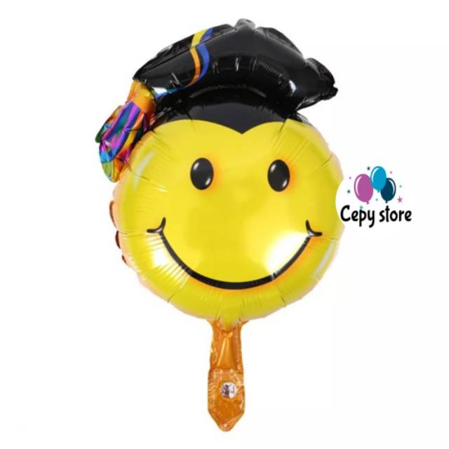 Jual Balon Foil Smile / Smile Graduation ( 40cm) | Shopee Indonesia