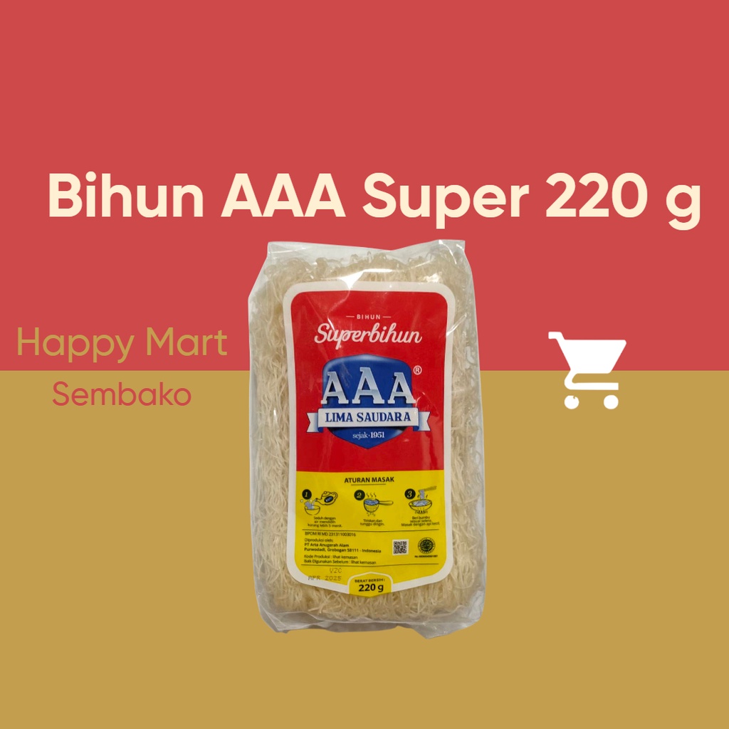 Jual BIHUN AAA SUPER 220 GRAM | Shopee Indonesia